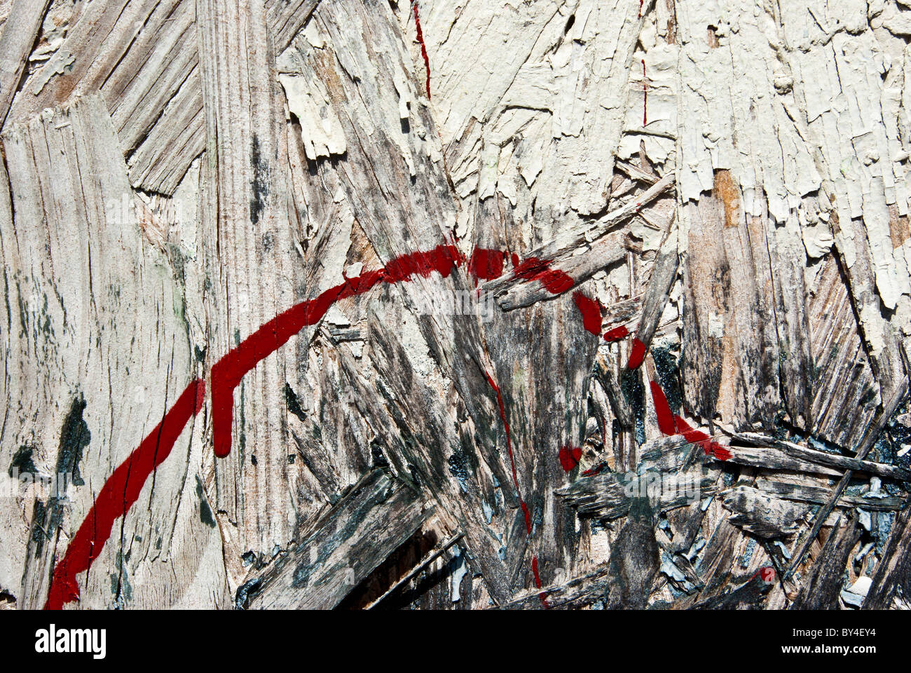 Paint decaying wooden panel Stock Photo - Alamy