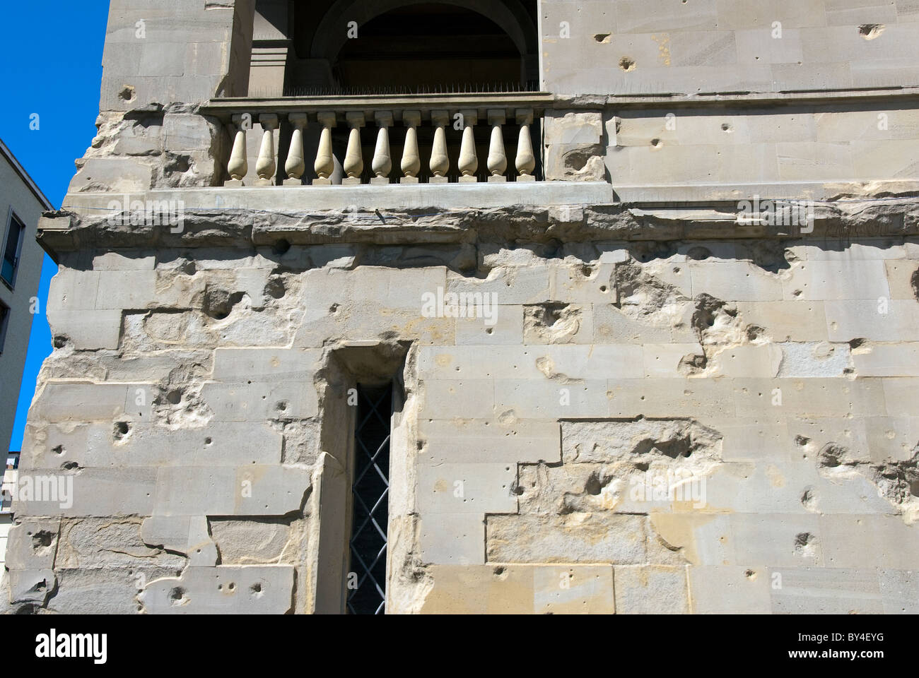 Shrapnel wounds from heavy fighting in the second world war in a ...