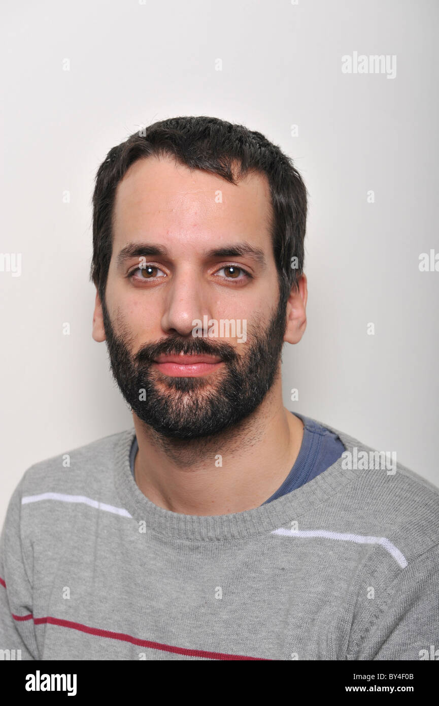 Portrait of a bearded young man Stock Photo - Alamy