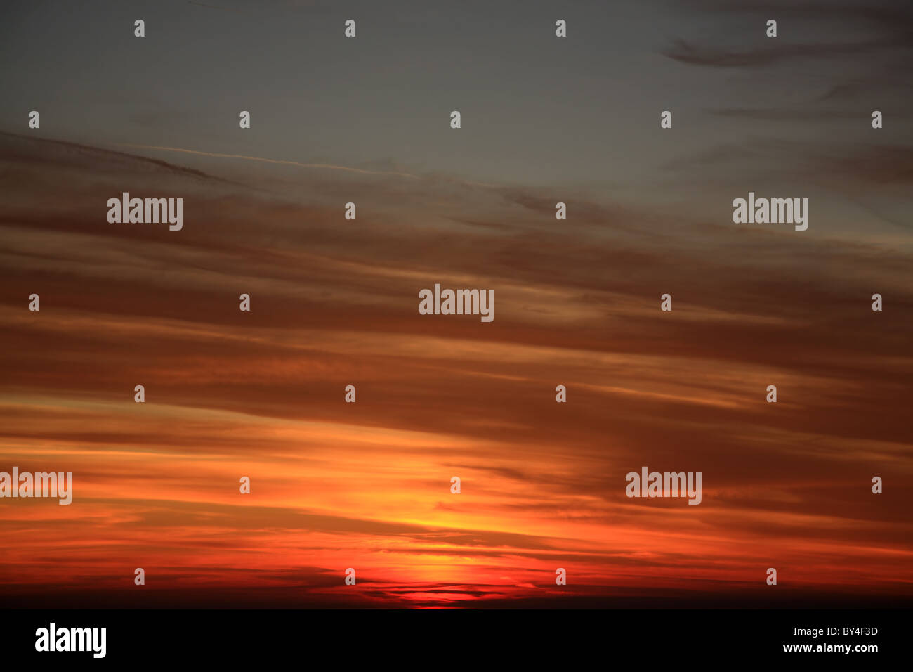 Beautiful sunset over South England, UK Stock Photo - Alamy