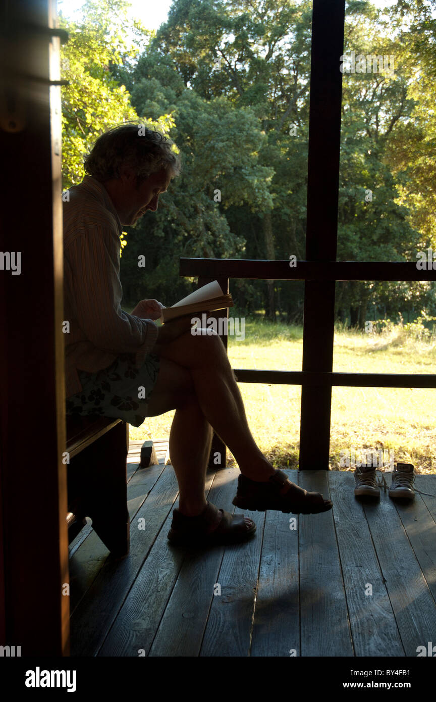 man in cabin Stock Photo - Alamy