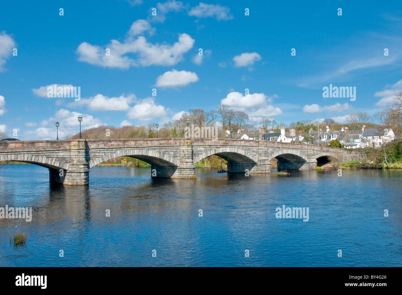 Bridge over the River Cree at Newton Stewart Dumfries & Galloway ...