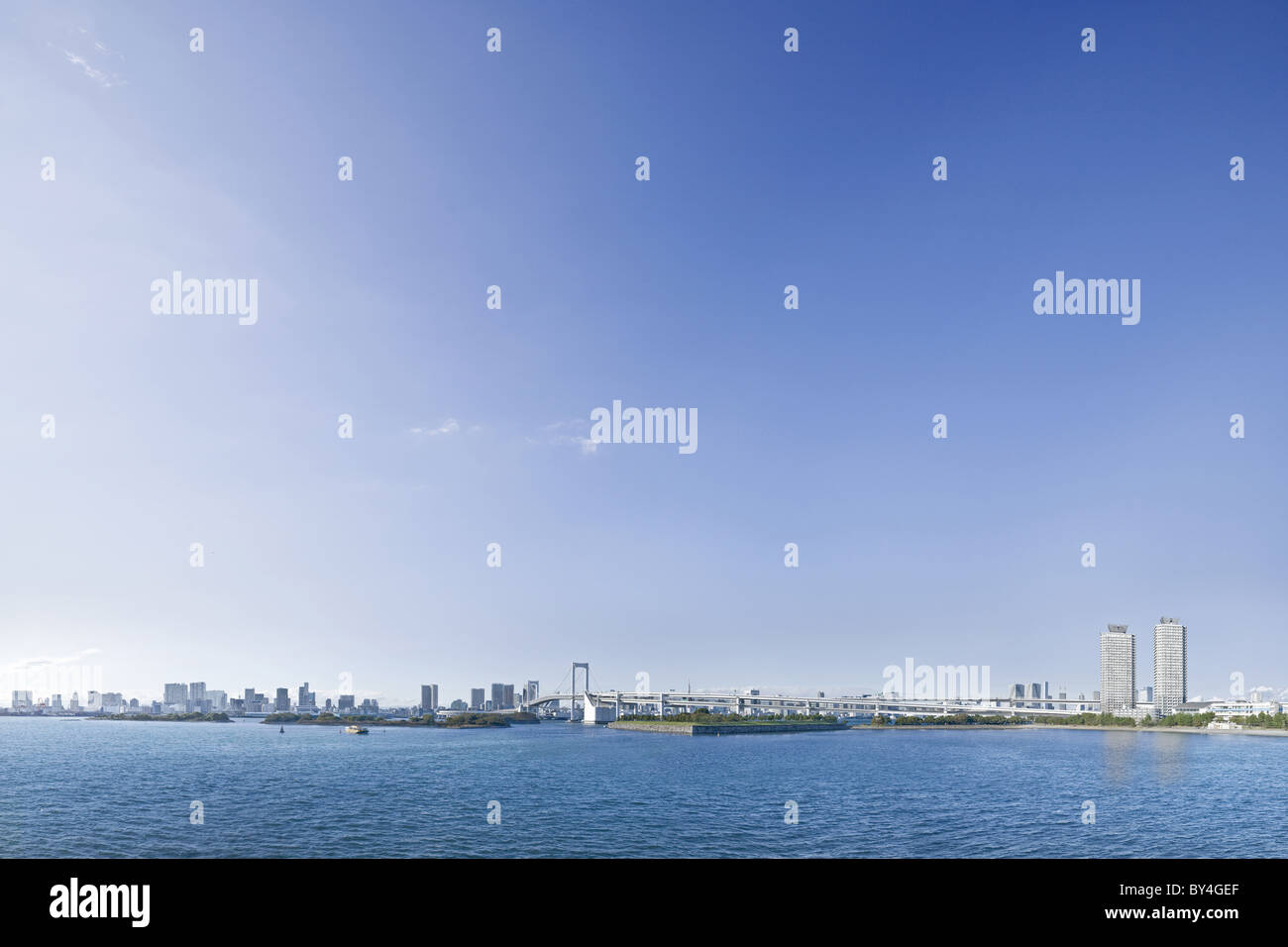 Blue Sky Over Tokyo Skyline Stock Photo - Alamy