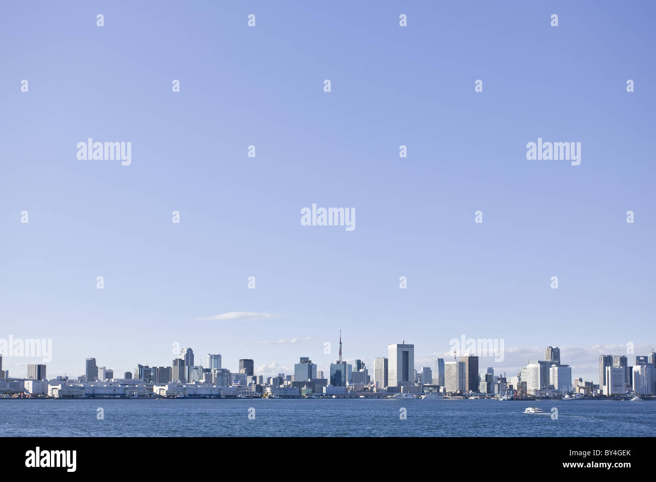 Blue Sky Over Tokyo Skyline Stock Photo - Alamy