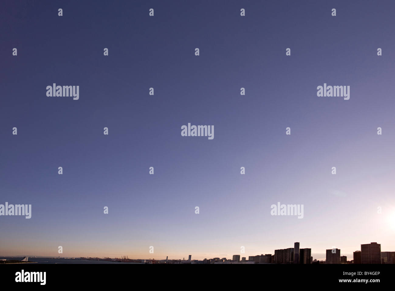 Blue Sky Over Tokyo Skyline Stock Photo - Alamy