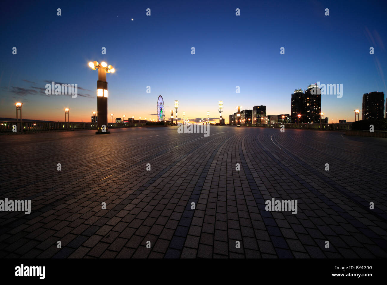 Promenade at Twilight Stock Photo - Alamy