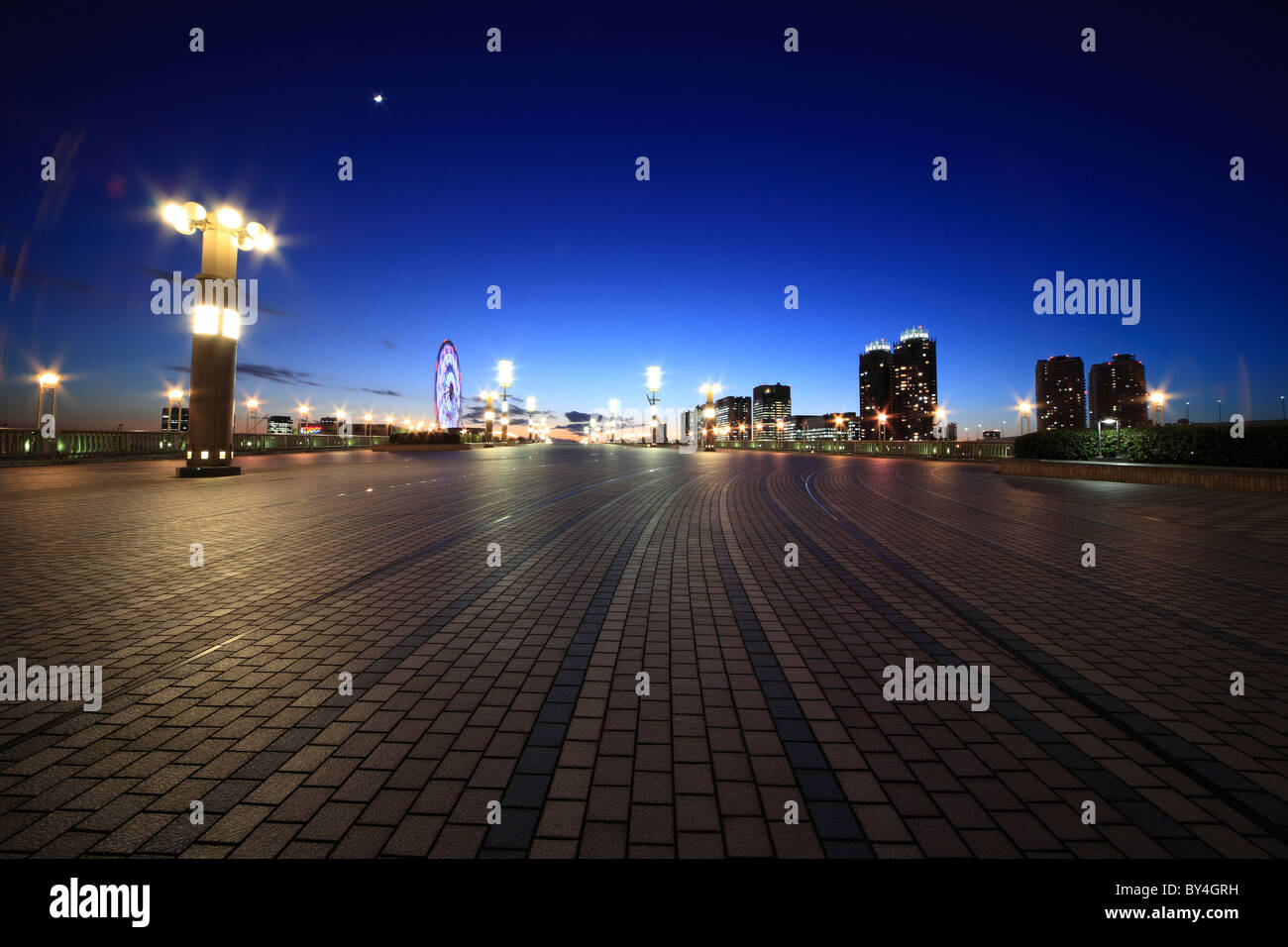 Promenade at Night Stock Photo - Alamy