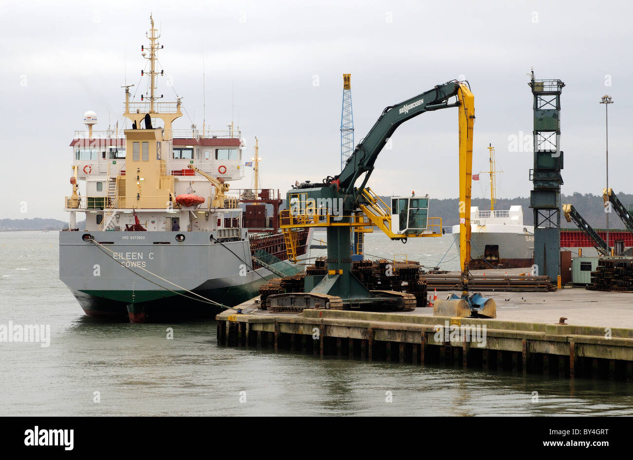 The Eileen C a bulk carrier ship owned by Carisbrooke Shipping company ...