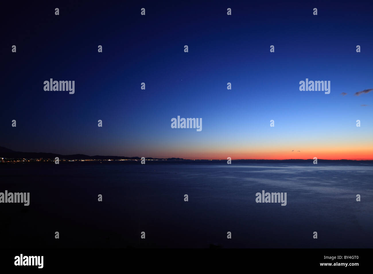 Sea at Twilight Stock Photo - Alamy