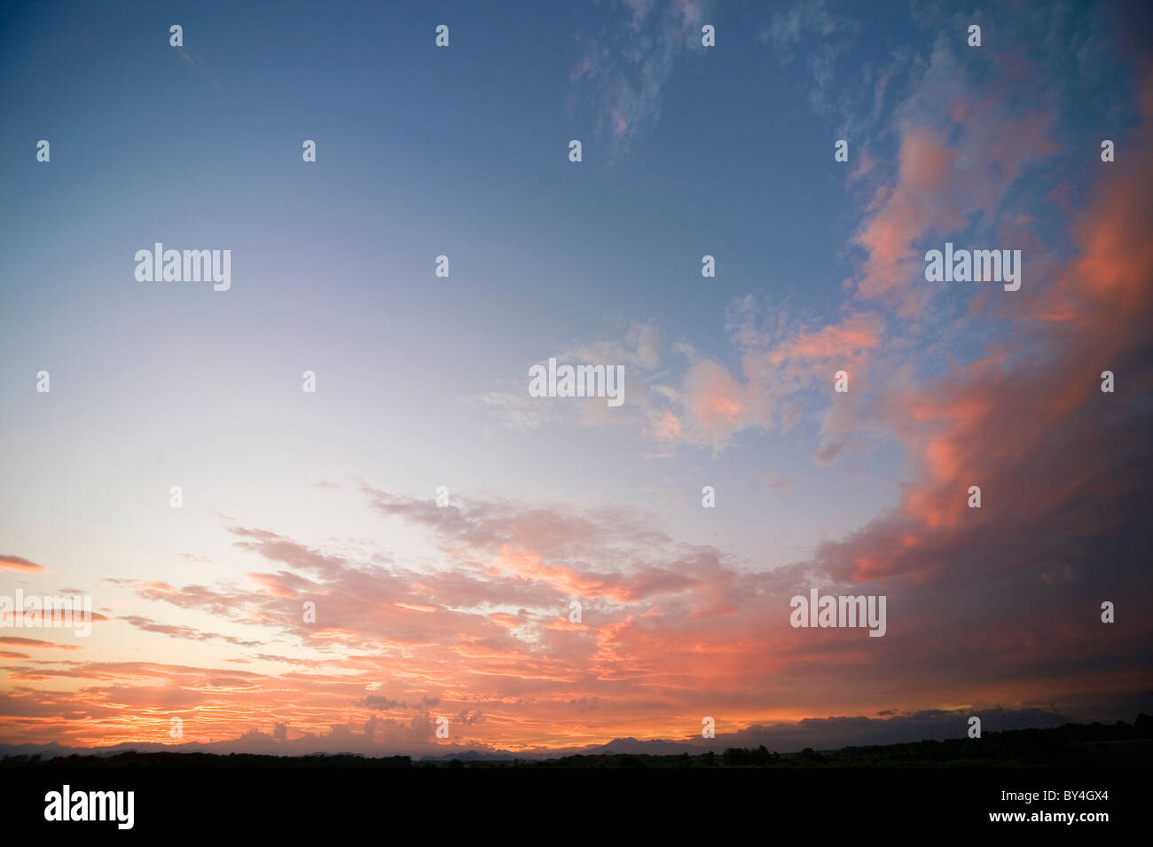 Sky at Sunset Stock Photo - Alamy