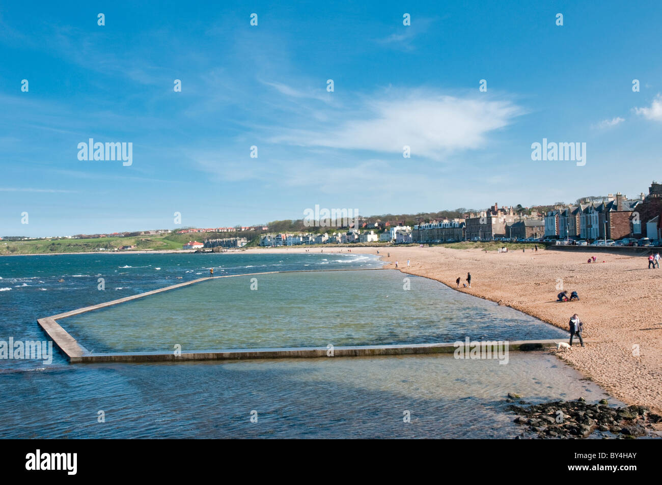 The beach & North Sea North Berwick East Lothian Scotland Stock Photo ...