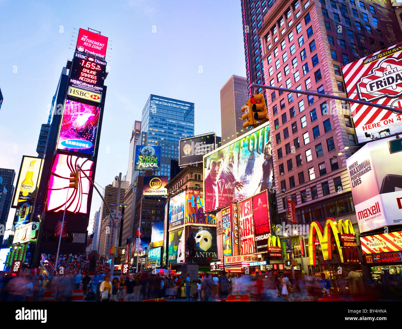 Illuminated sign times square hi-res stock photography and images - Alamy