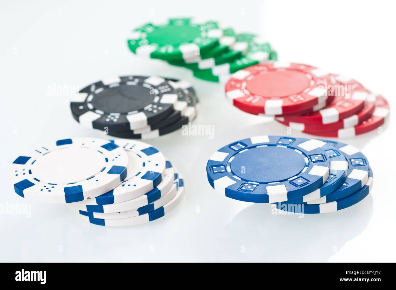stack of poker color chips Stock Photo - Alamy