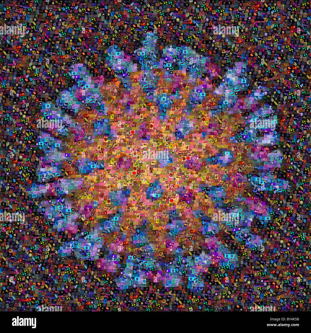 photomosaic of a virus Stock Photo - Alamy