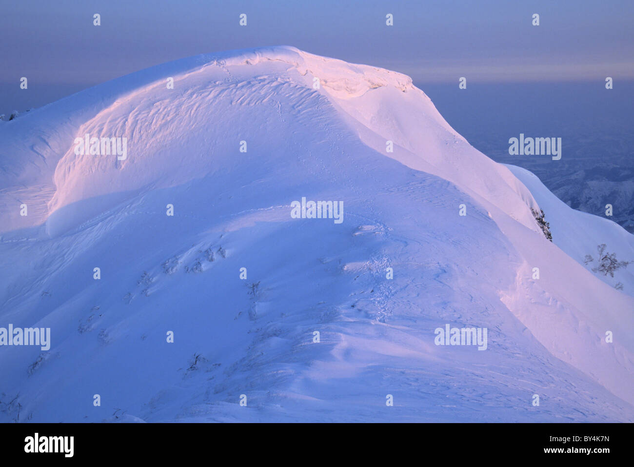 Morning Sunlight Reflected in Snow Stock Photo - Alamy