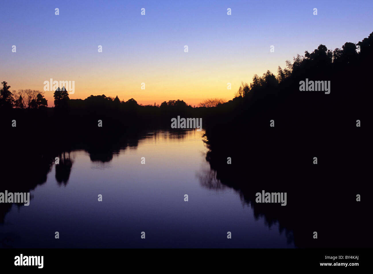 River at Dawn Stock Photo - Alamy