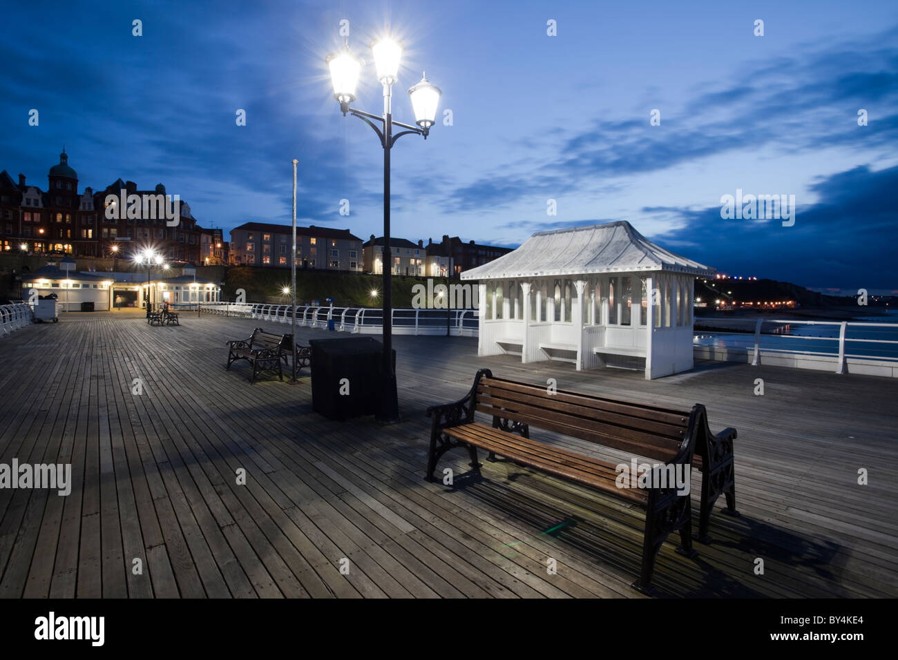 Cromer Pier at night in Norfolk East Anglia England Stock Photo - Alamy