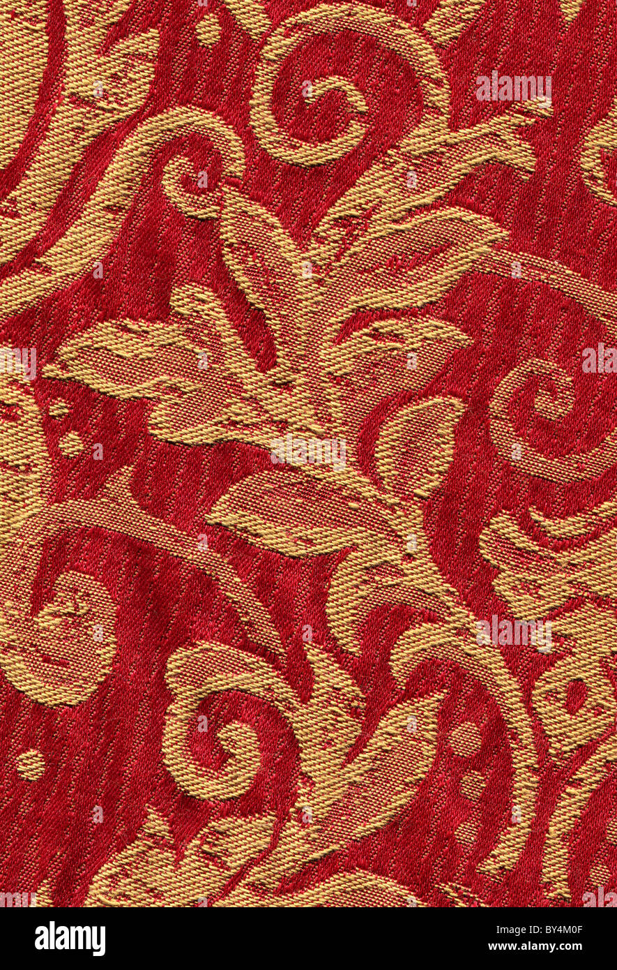 Red vintage fabric Stock Photo - Alamy
