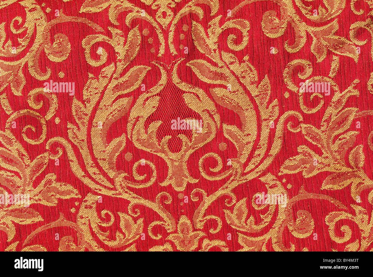 Ornate fabric wallpaper red damask hi-res stock photography and images ...