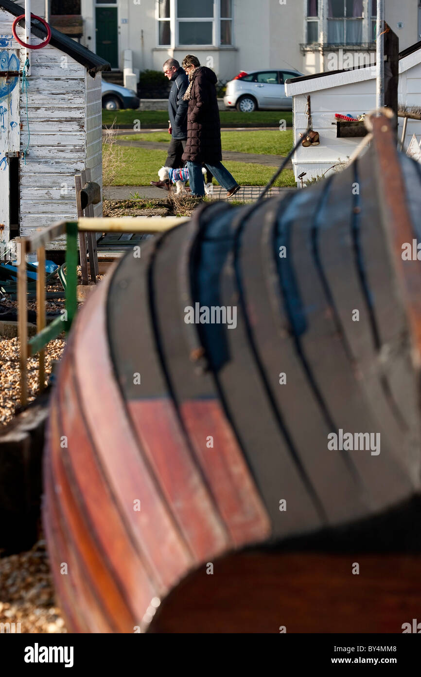 Shoreline boat Walmer Stock Photo - Alamy
