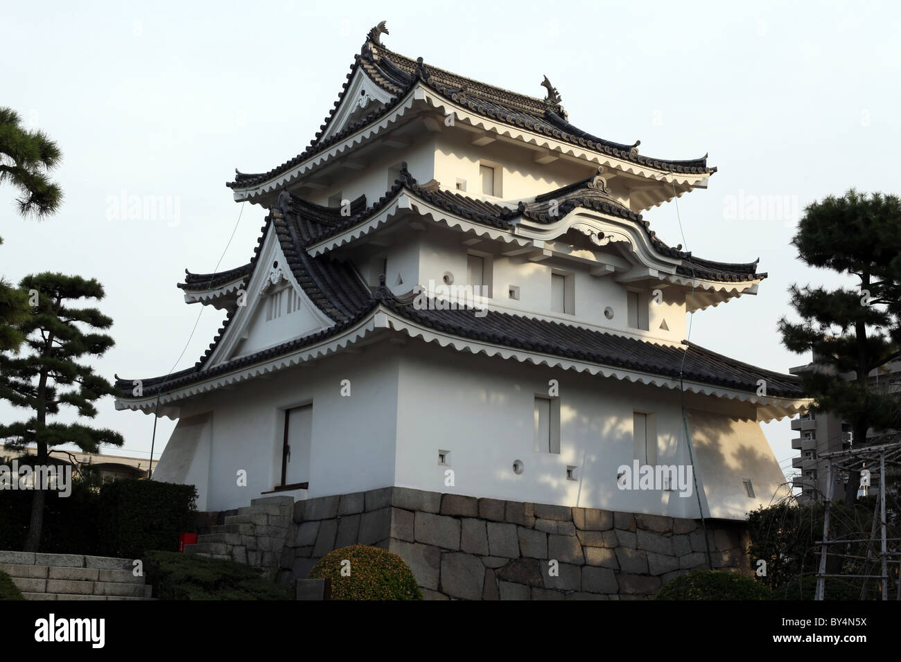 Gatehouse at Takamatsu castle, Takamatsu, Kagawa Ken, Shikoku, Japan ...