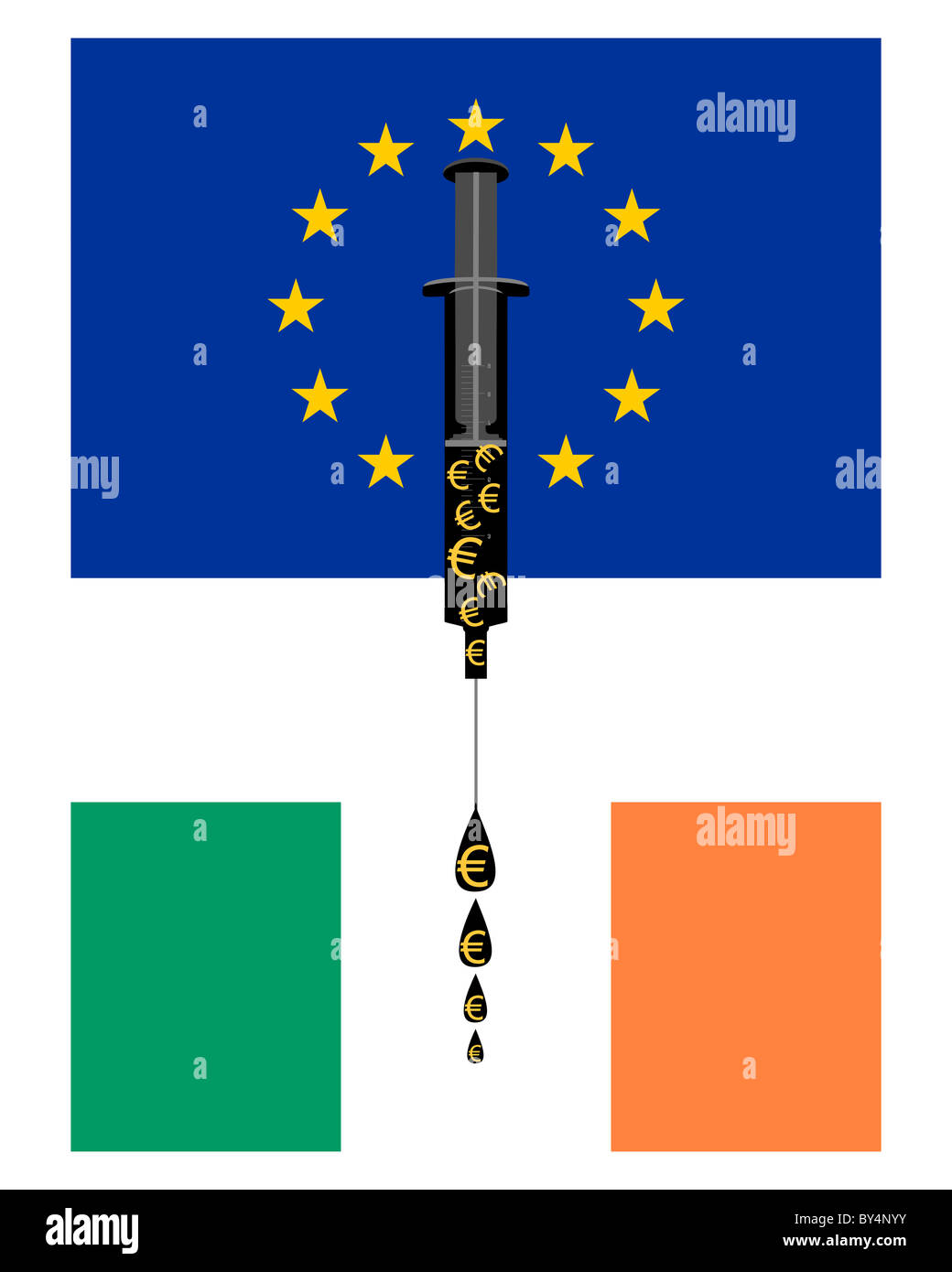 European cash infusion for Ireland Stock Photo - Alamy