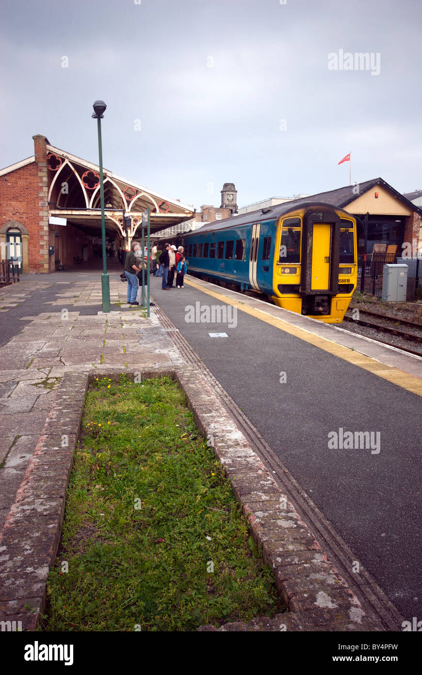 Aberystwyth Ceredigion Wales UK Station Train Stock Photo - Alamy