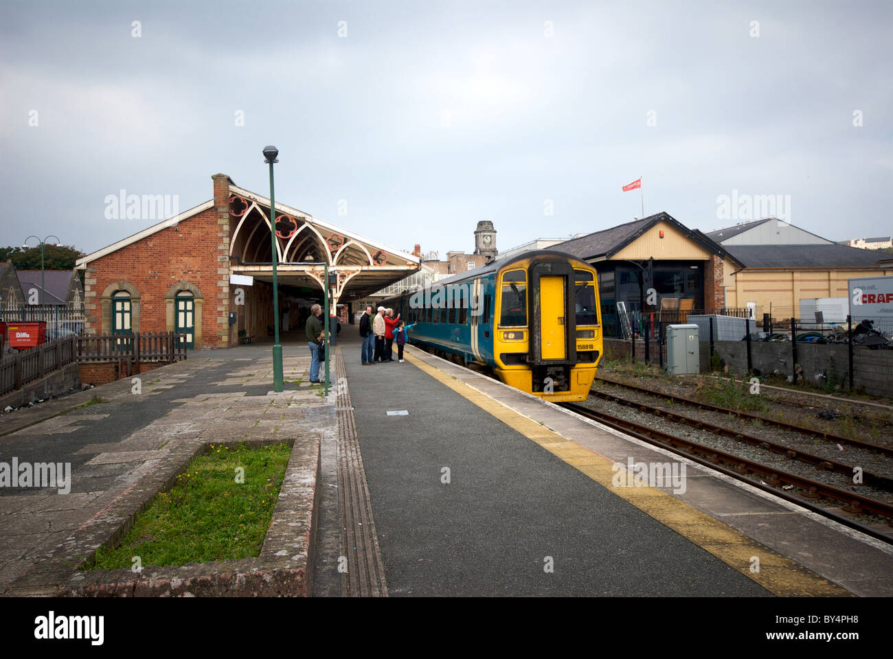 Aberystwyth Ceredigion Wales UK Station Train Stock Photo - Alamy
