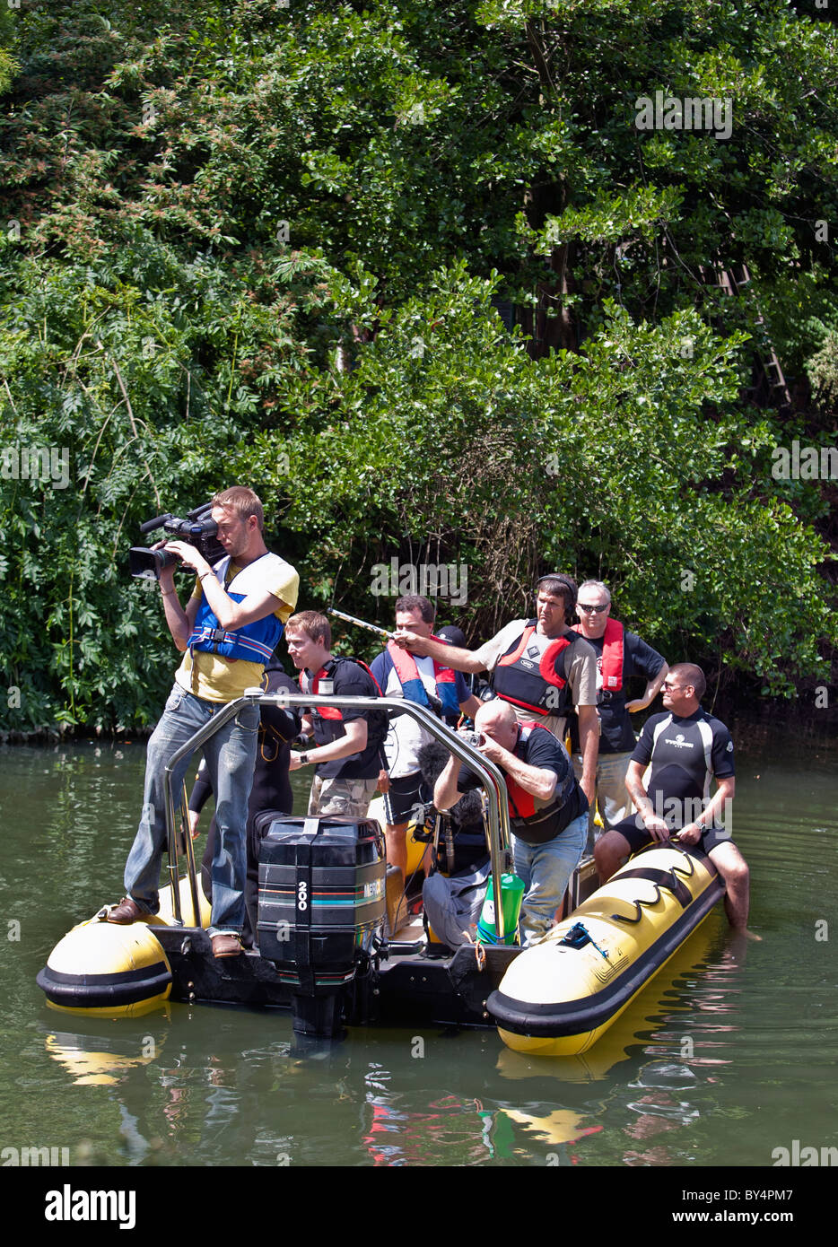 A TV crew filming Britain's top rated technology television series The ...
