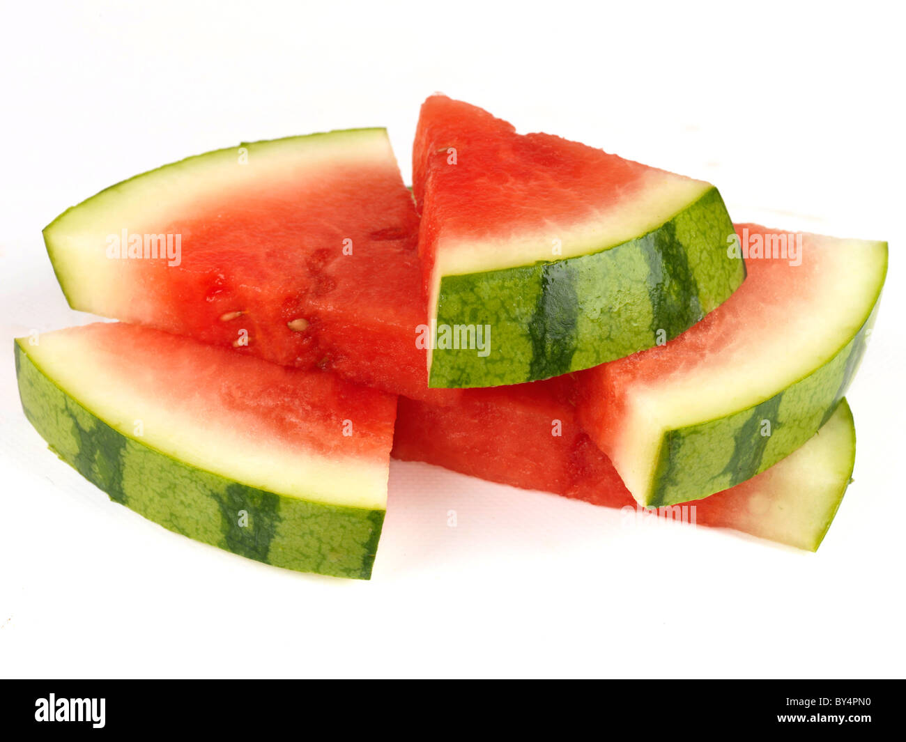 Fresh Sliced Or Slices of a Ripe Juicy Tropical Watermelon Fruit ...