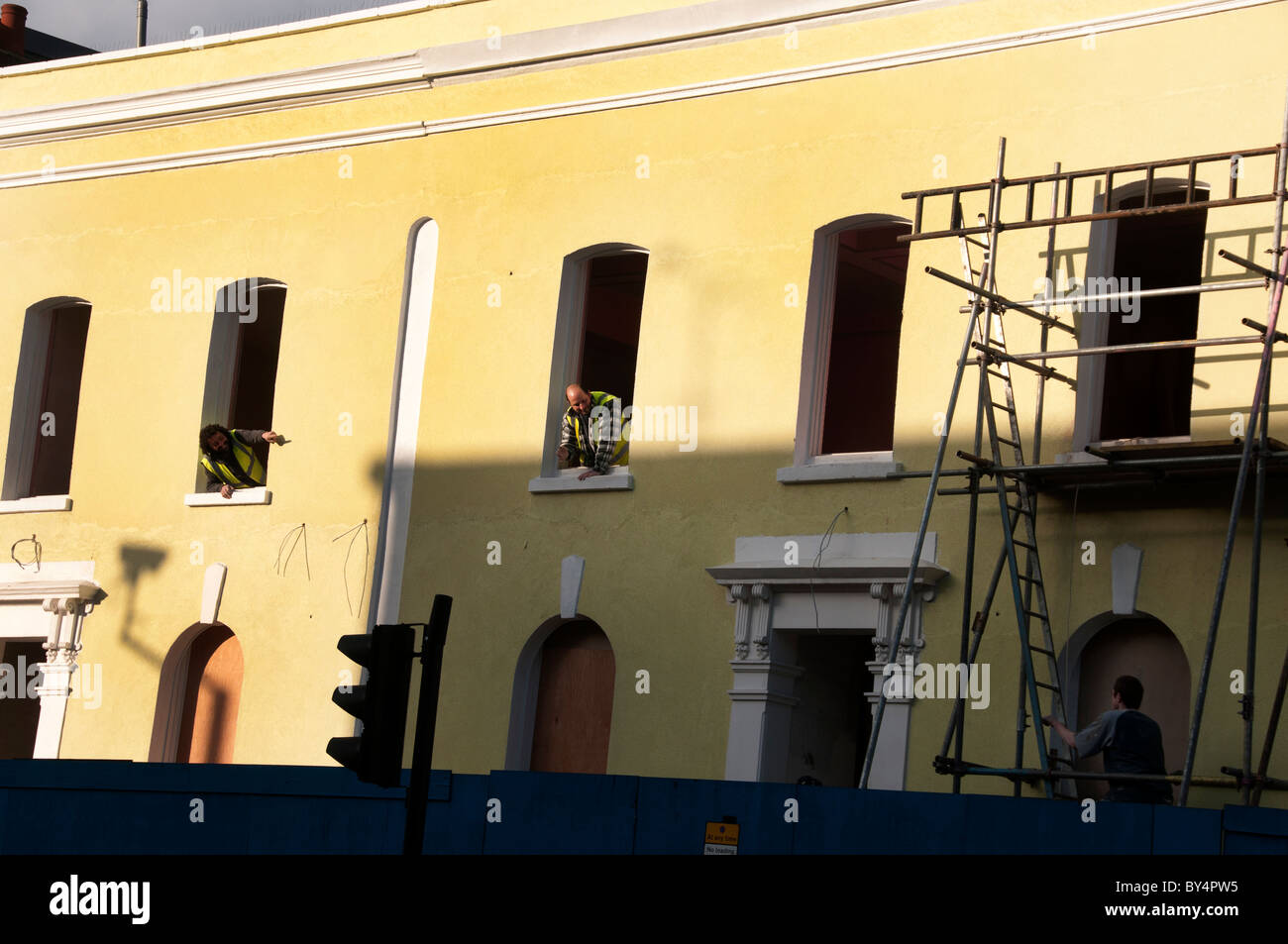 Dalston Lane Hackney Renovation of old building Stock Photo - Alamy