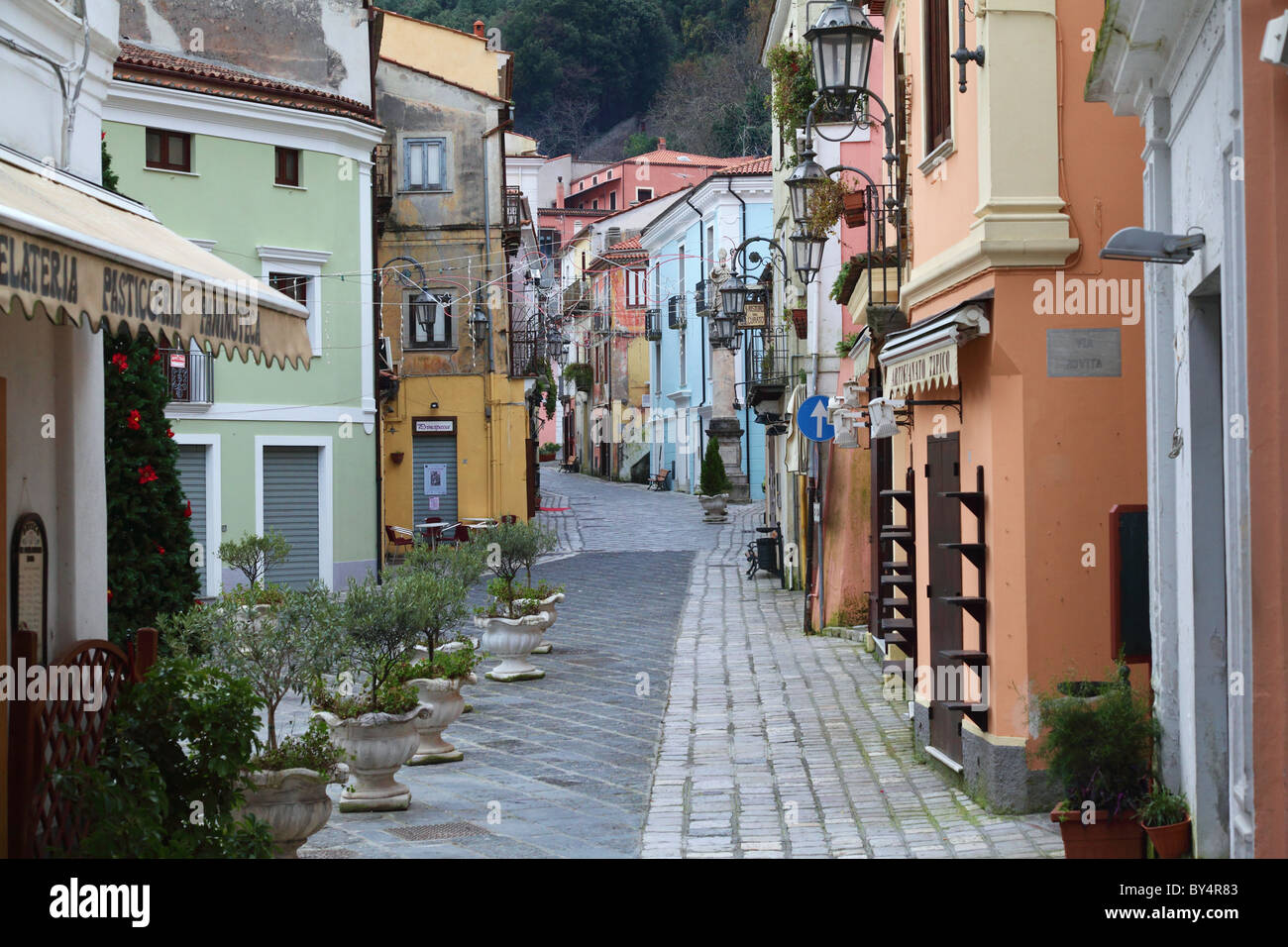 nice view of maratea, ancient italian town Stock Photo - Alamy