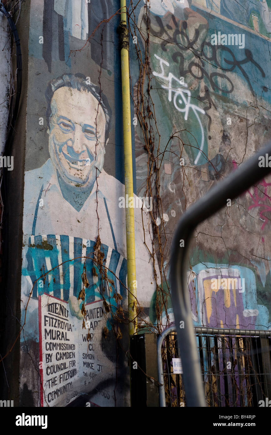 Faded Mural, London Stock Photo - Alamy