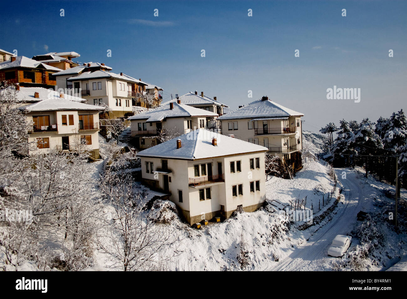 town of Krushevo, Macedonia. Birthplace of the most famous late ...
