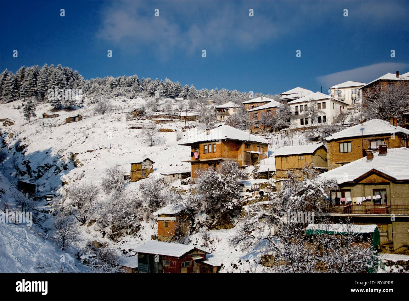 town of Krushevo, Macedonia. Birthplace of the most famous late ...