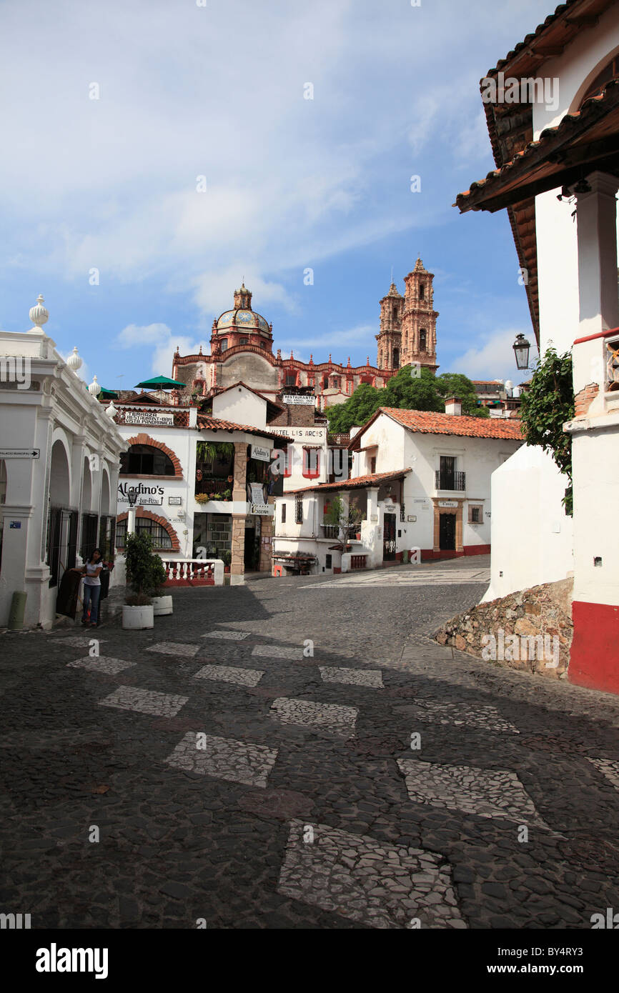 Taxco, colonial town well known for its silver markets, Guerrero State ...