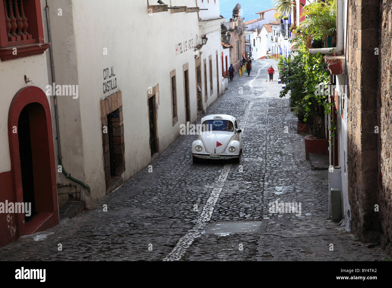 Taxco, colonial town well known for its silver markets, Guerrero State ...