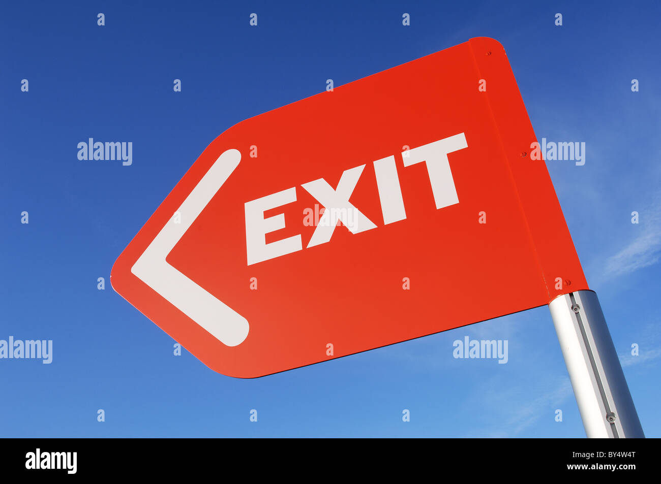 Car park exit sign hi-res stock photography and images - Alamy