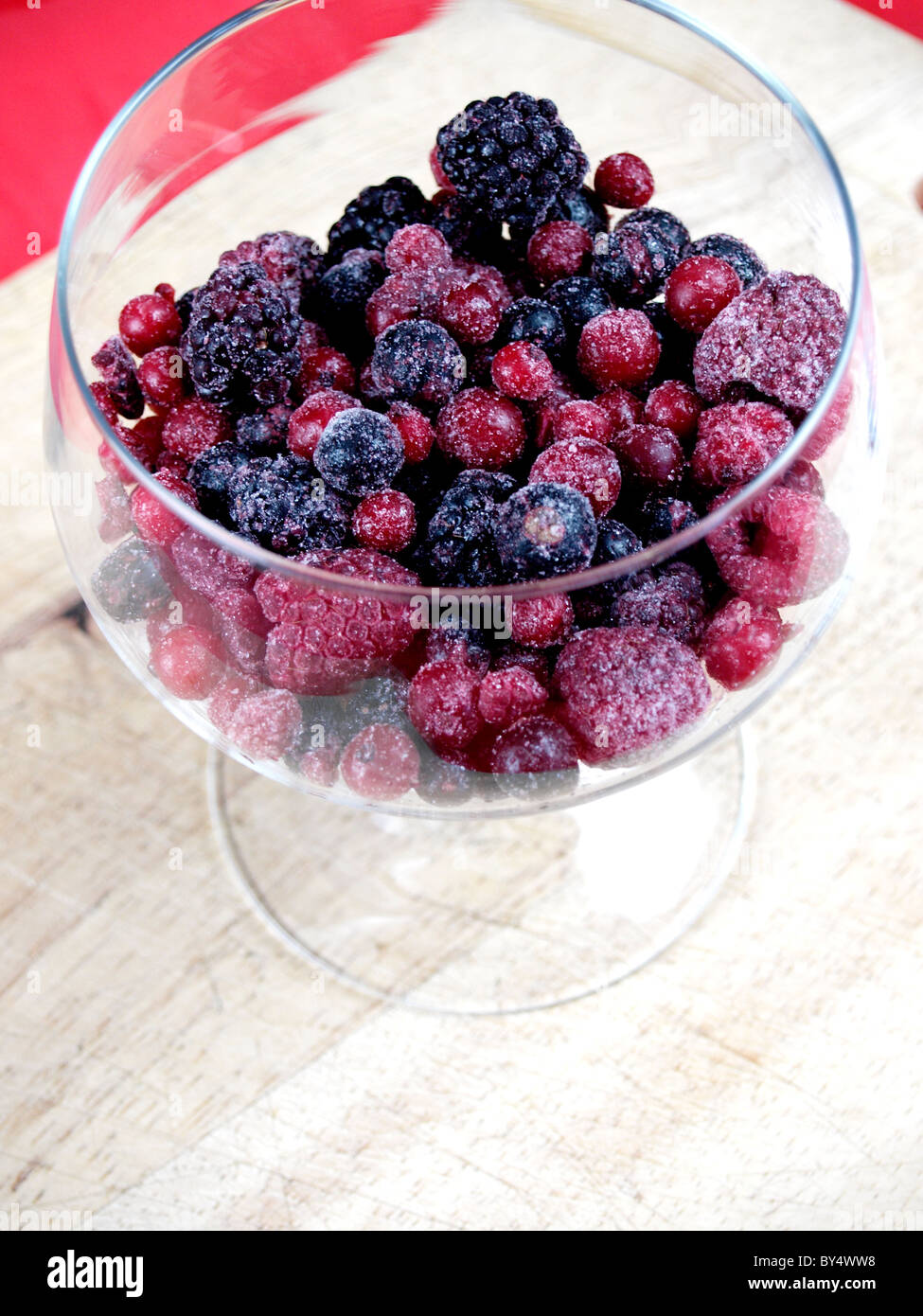 Frozen summer fruits Stock Photo - Alamy