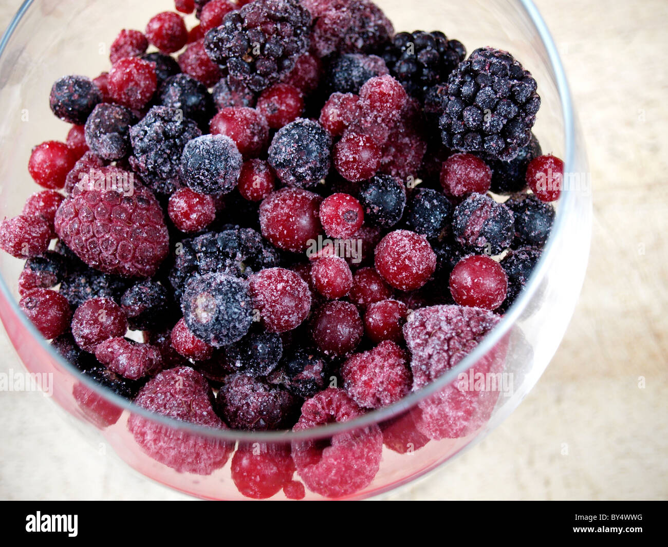 Frozen summer fruits Stock Photo - Alamy