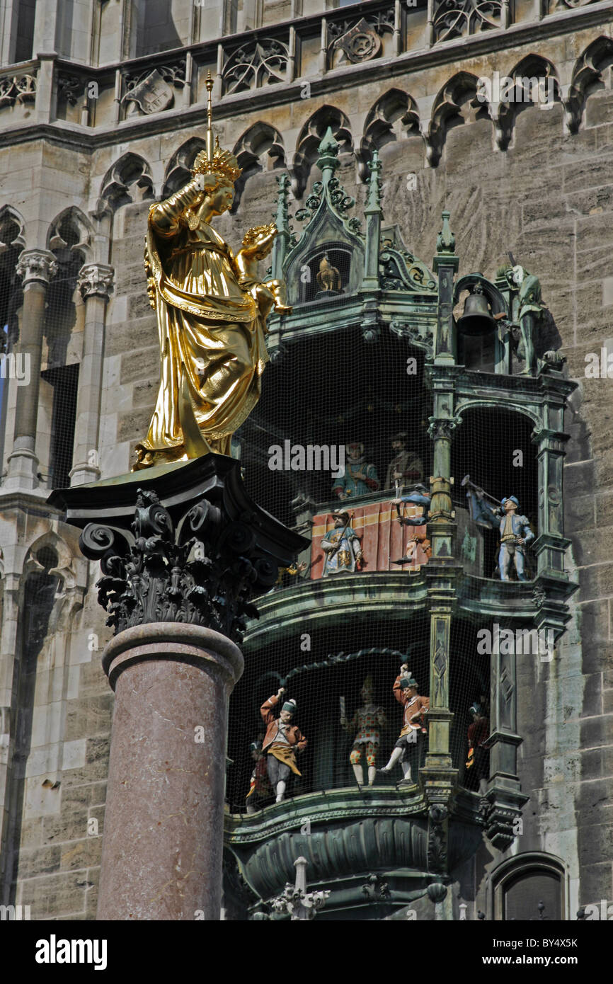 Marienplatz statue hi-res stock photography and images - Alamy