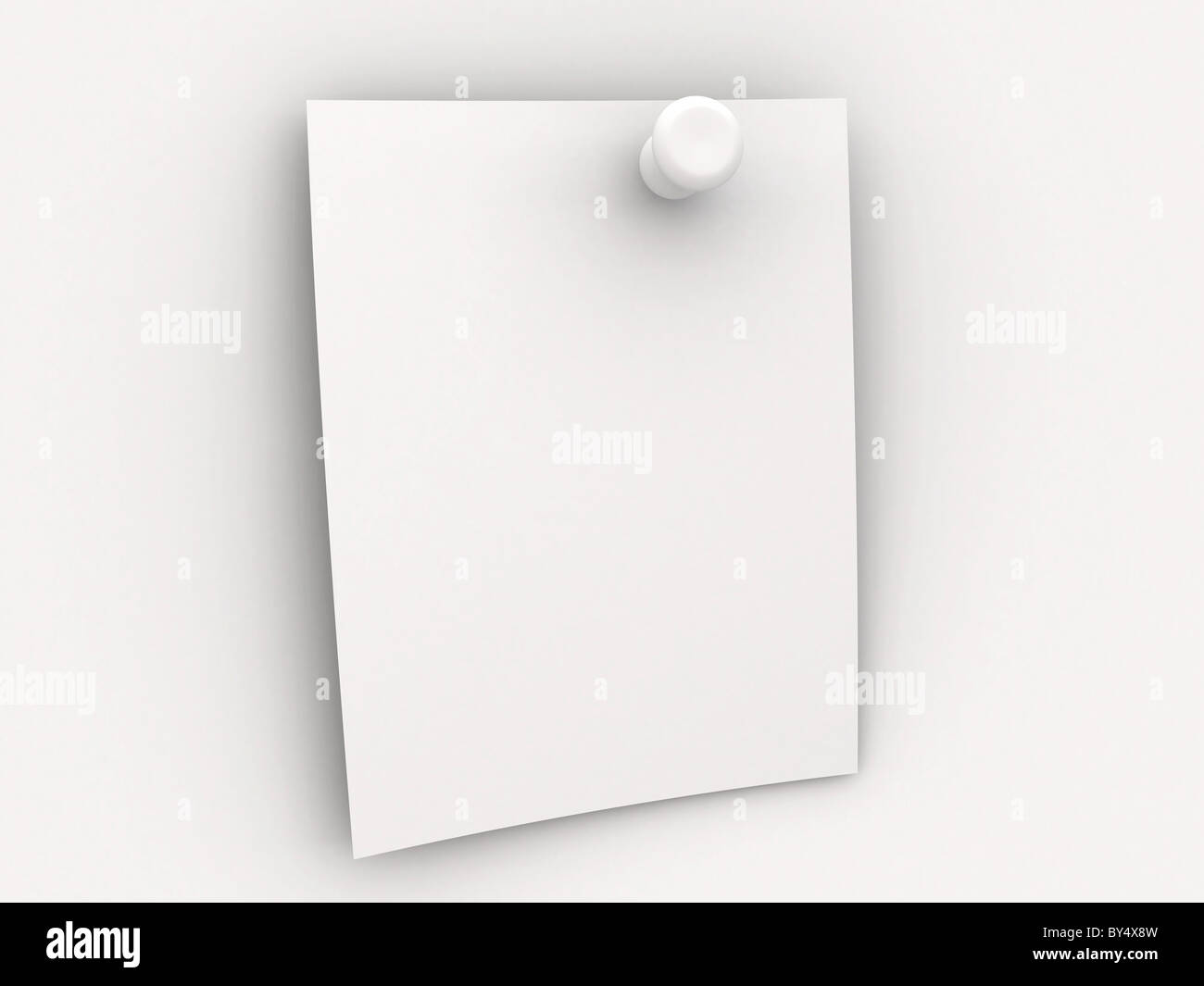 Blank pinned note Stock Photo - Alamy