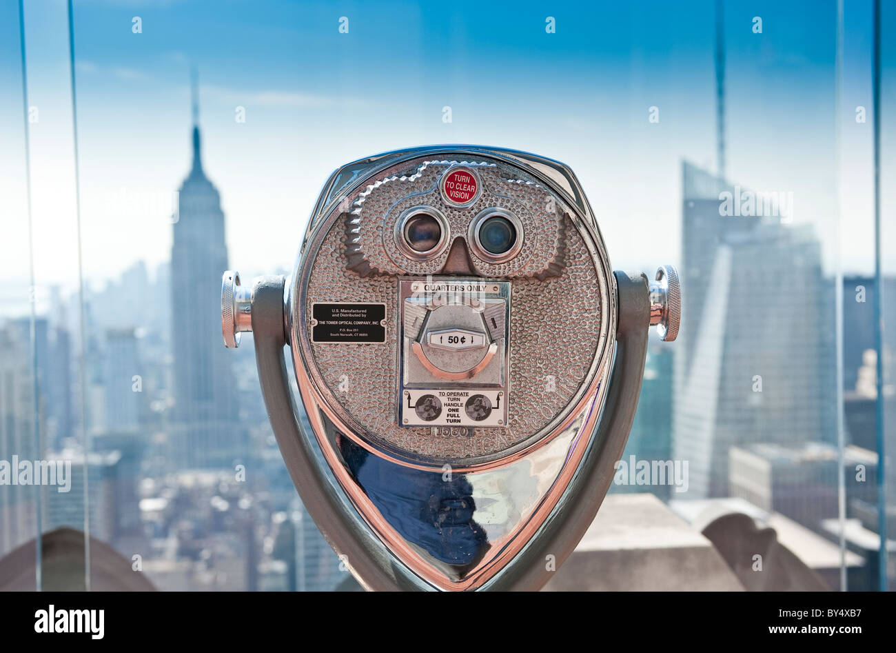 The Rockefeller Center viewing platform, New York City Stock Photo - Alamy