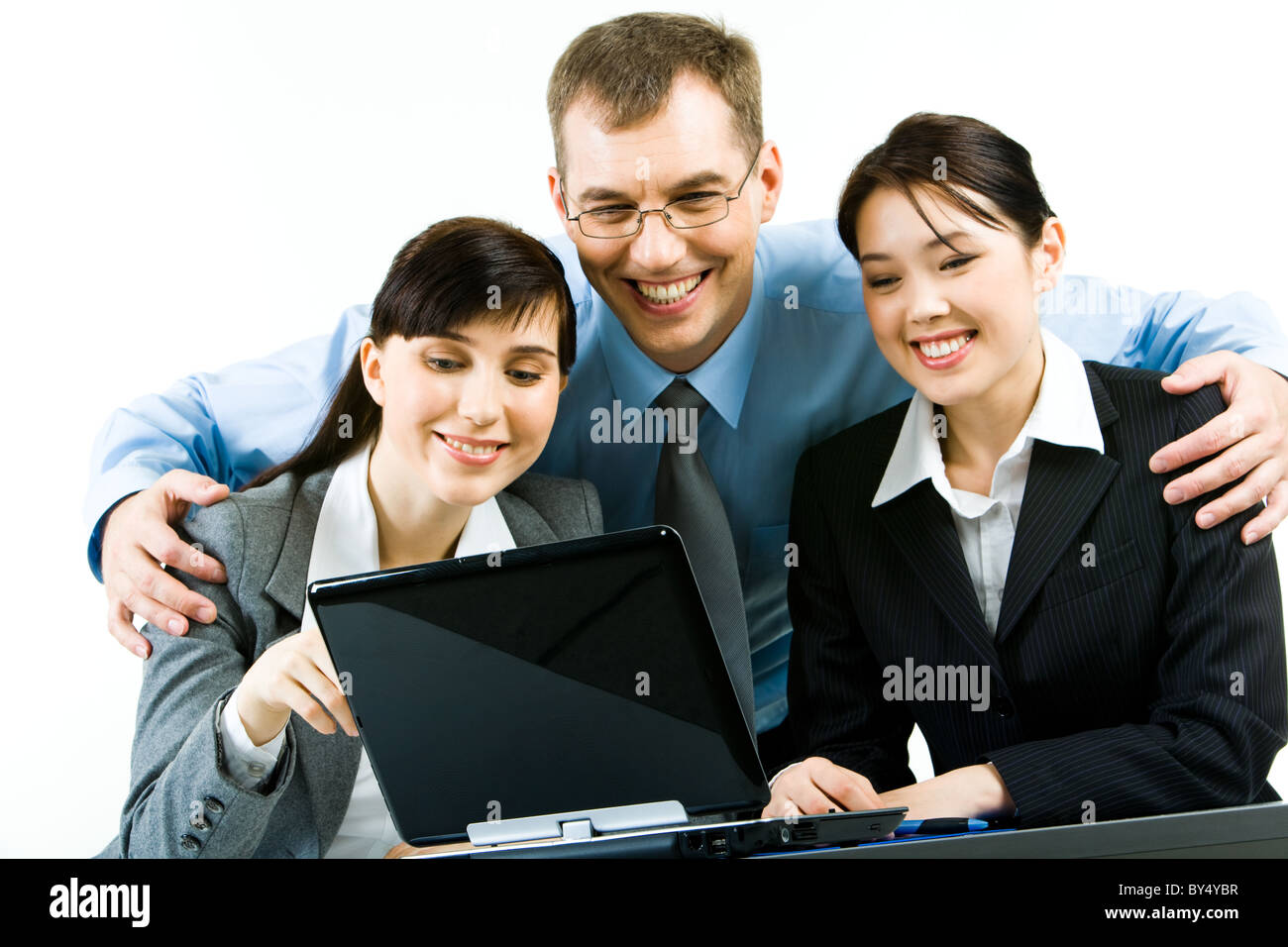 Image of friendly business team Stock Photo - Alamy