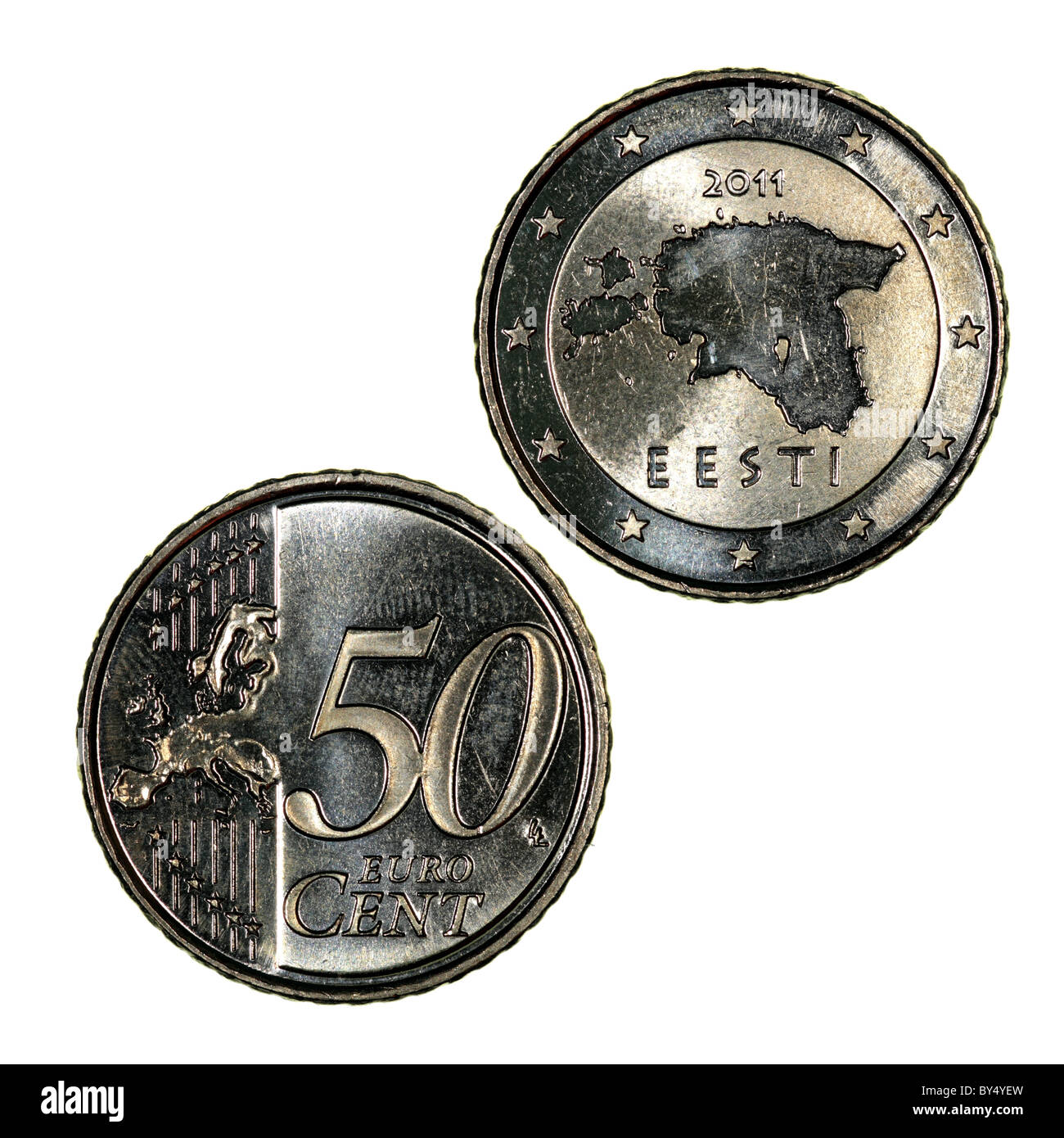 50 Euro cent Stock Photo - Alamy