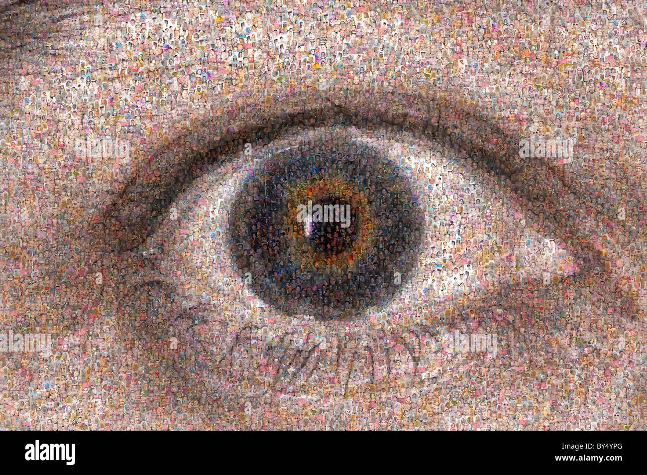 photomosaic of a human eye Stock Photo - Alamy