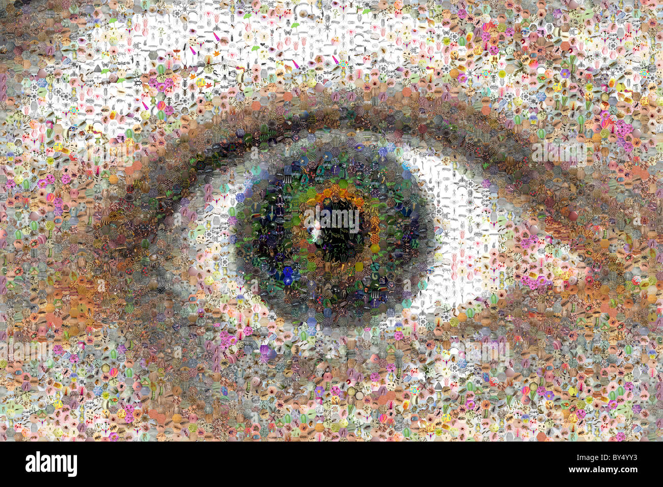 photomosaic of a human eye Stock Photo - Alamy