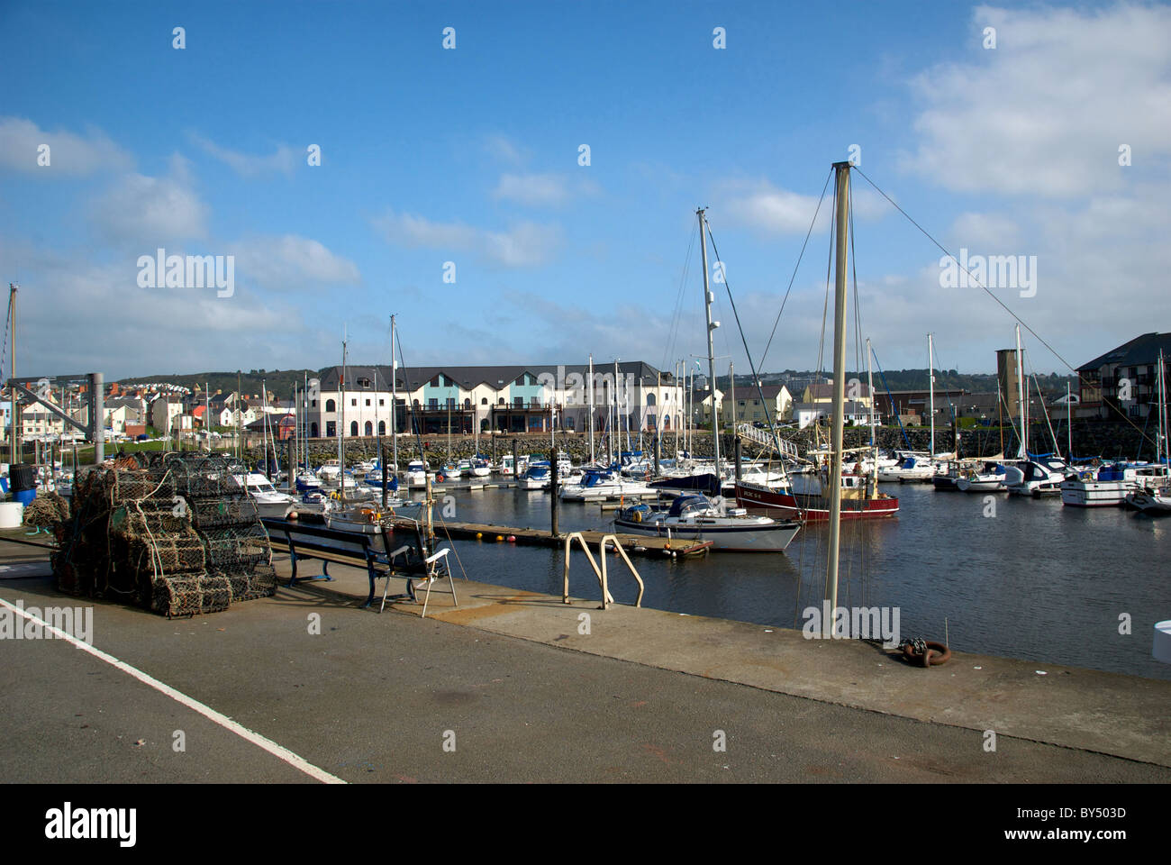 Aberystwyth Ceredigion Wales UK Harbor Harbour Marina Boats Stock Photo ...