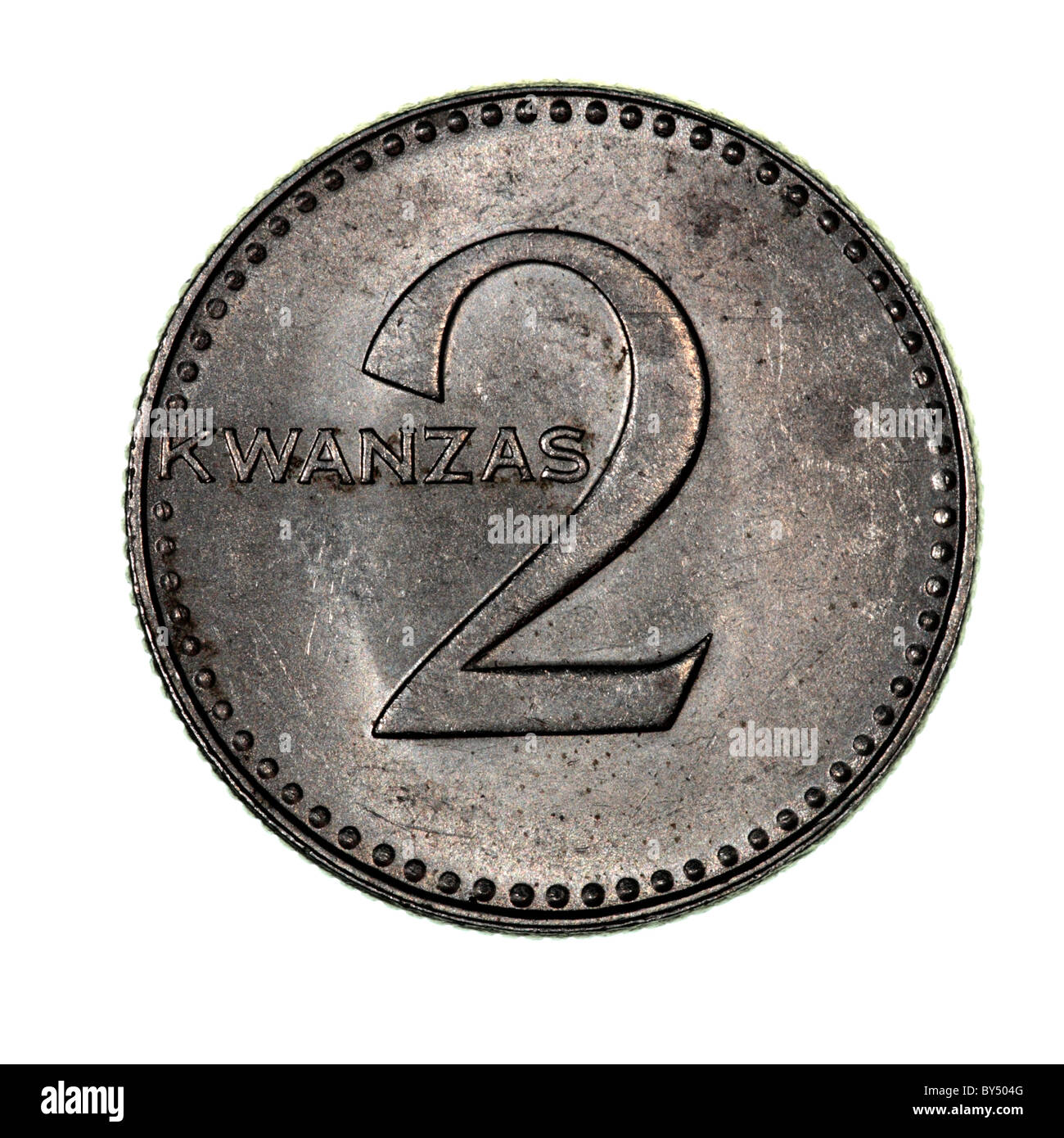 2 Kwanza coin - Angola Stock Photo - Alamy
