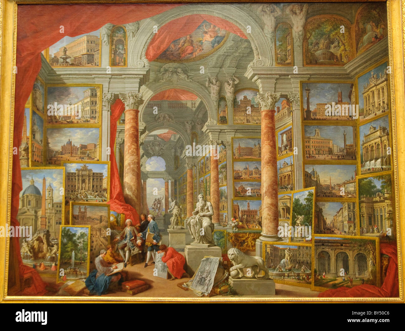 Modern Rome, 1757, Giovanni Paolo Panini Stock Photo - Alamy